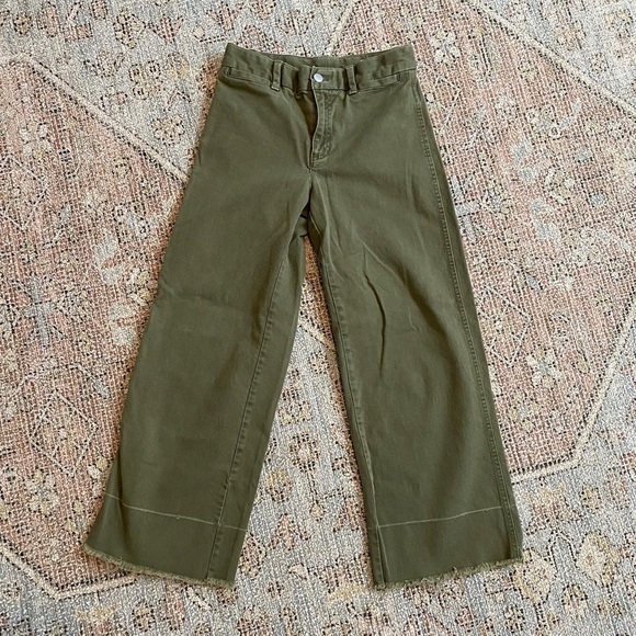 GAP | Pants & Jumpsuits | Vintage Gap Wide Leg High Rise Army Green ...